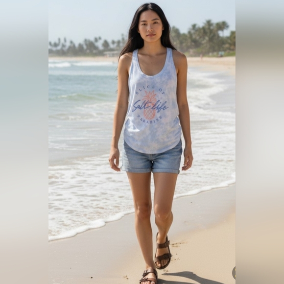 Salt Life | Tops | Salt Life Casual Womens Tiedye Tank Halter Top Nwt ...